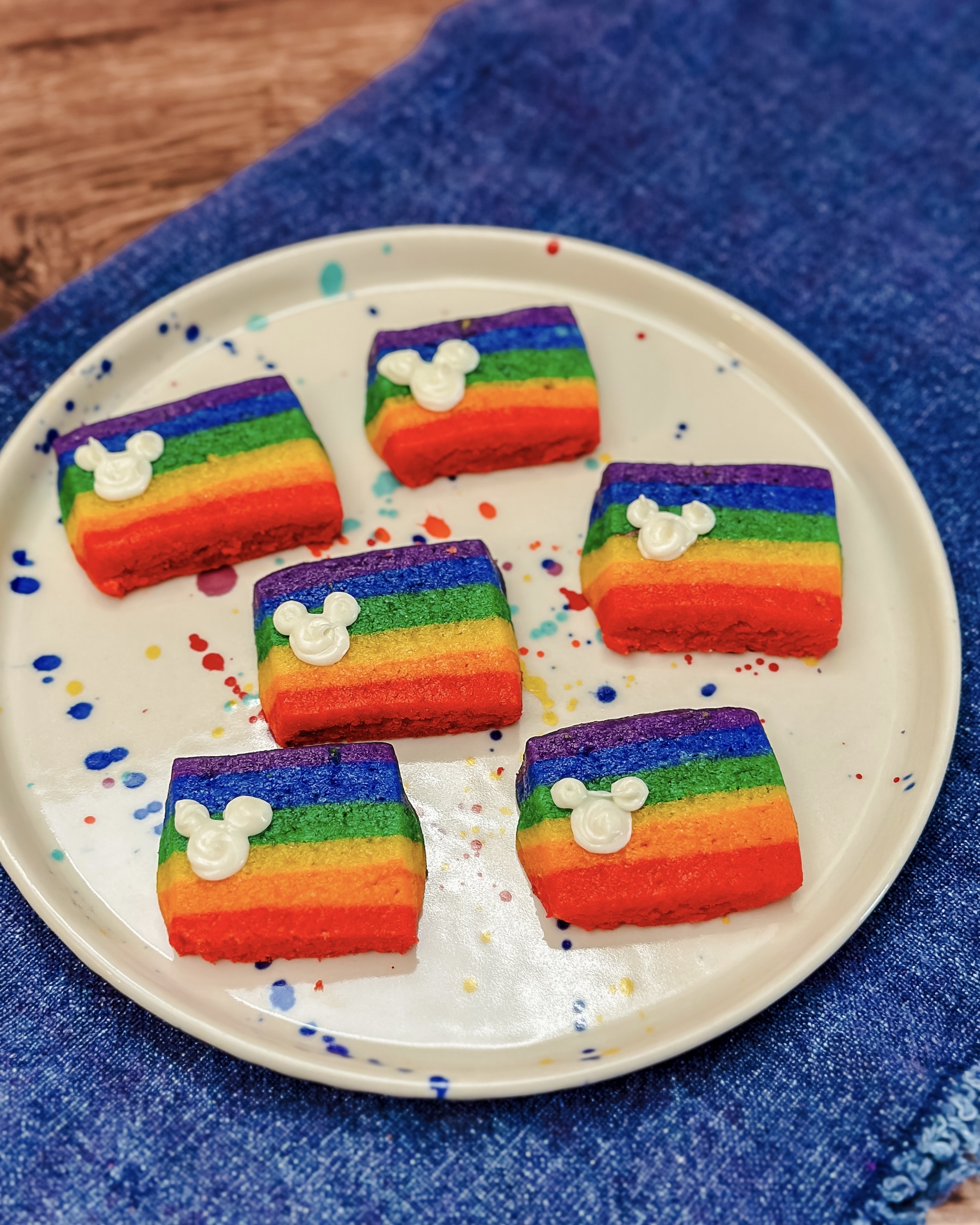 Hidden Mickey Pride Flag Cookies - Drop of Disney